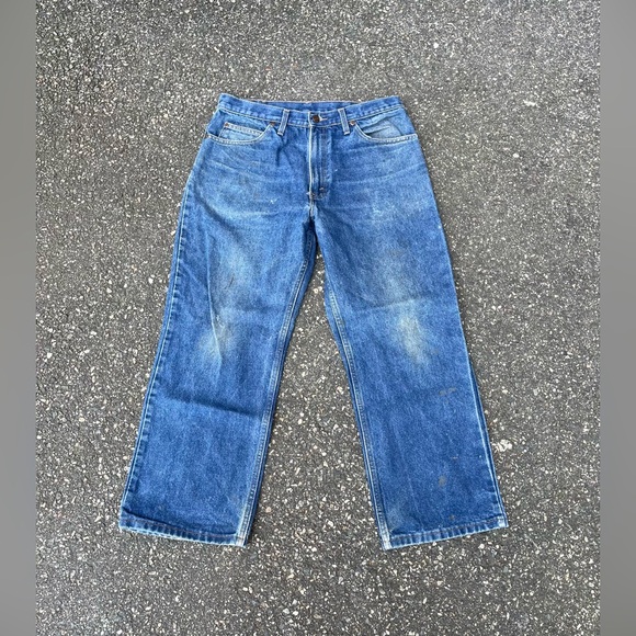 plain pockets | Jeans | Vintage Plain Pockets Jeans Mens 34x29 Blue 9s ...
